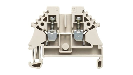 weidmuller 1040800000 Dark Beige W Feed Through Terminal Block, Single ...
